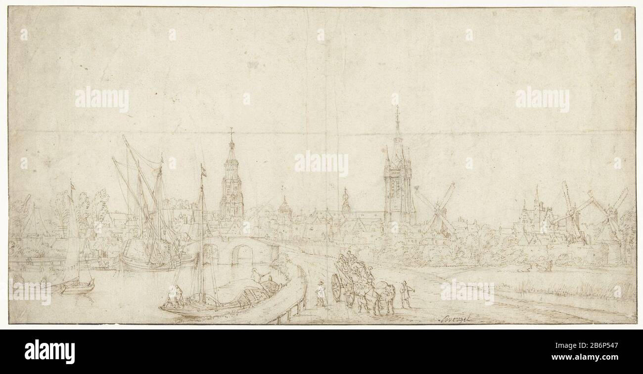 Gezicht op Delft View of Delft Property Type: Drawing Object number: RP ...