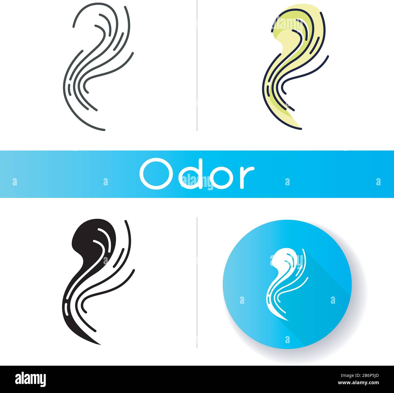 Bad smell icon. Stink cloud. Toxic emission, scent. Gas, stench. Reek ...