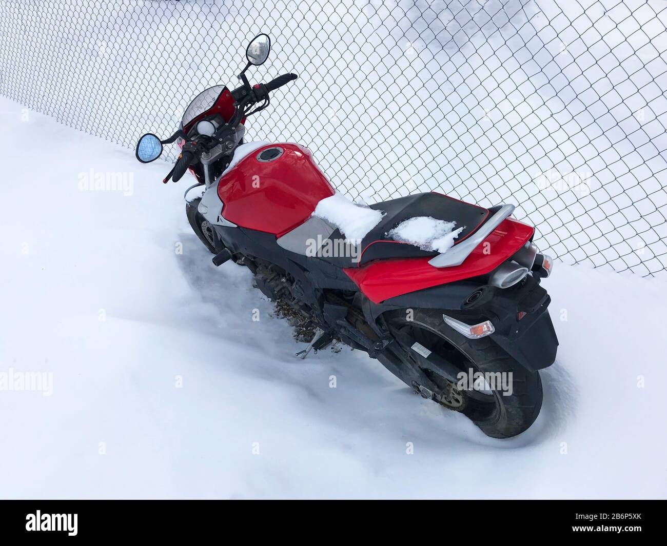 Motorcycle snow ice hi-res stock photography and images - Alamy