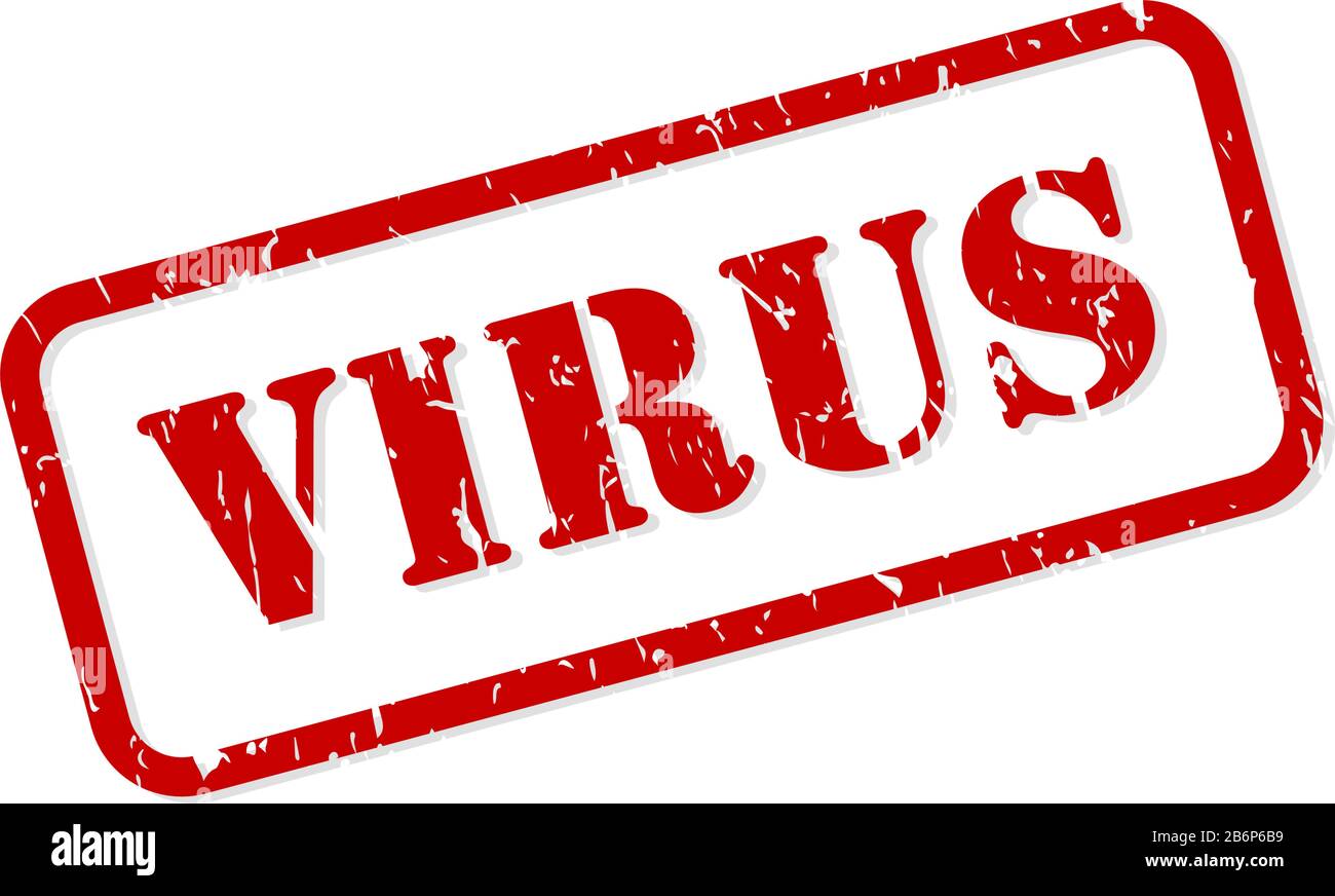 Virus red rubber stamp vector isolated Stock Vector Image & Art - Alamy