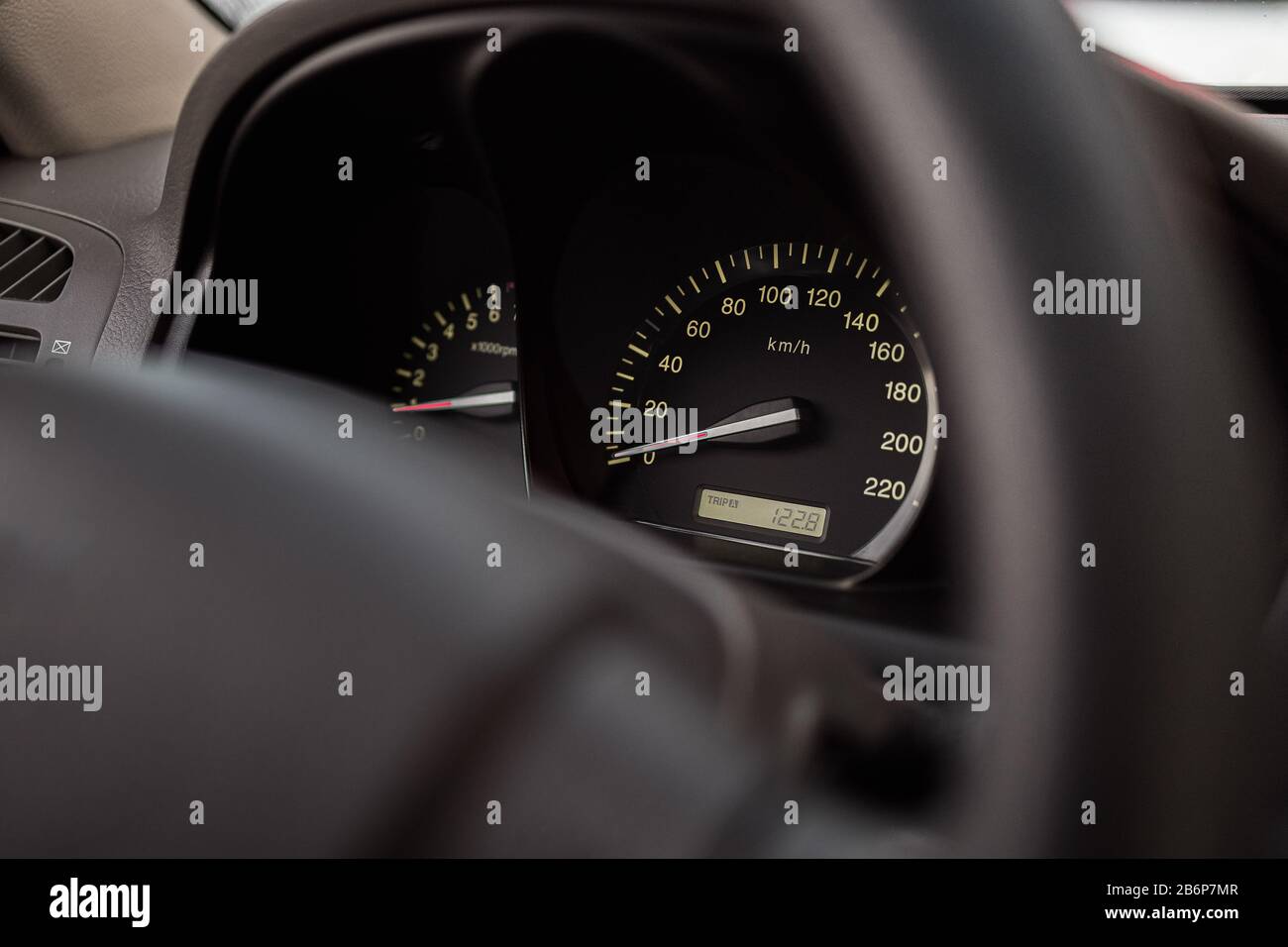Speedometer lit up hi-res stock photography and images - Alamy