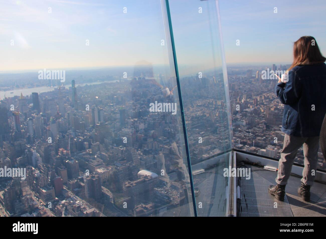 New York, USA. 11th Mar, 2020. A woman is looking at the New York ...
