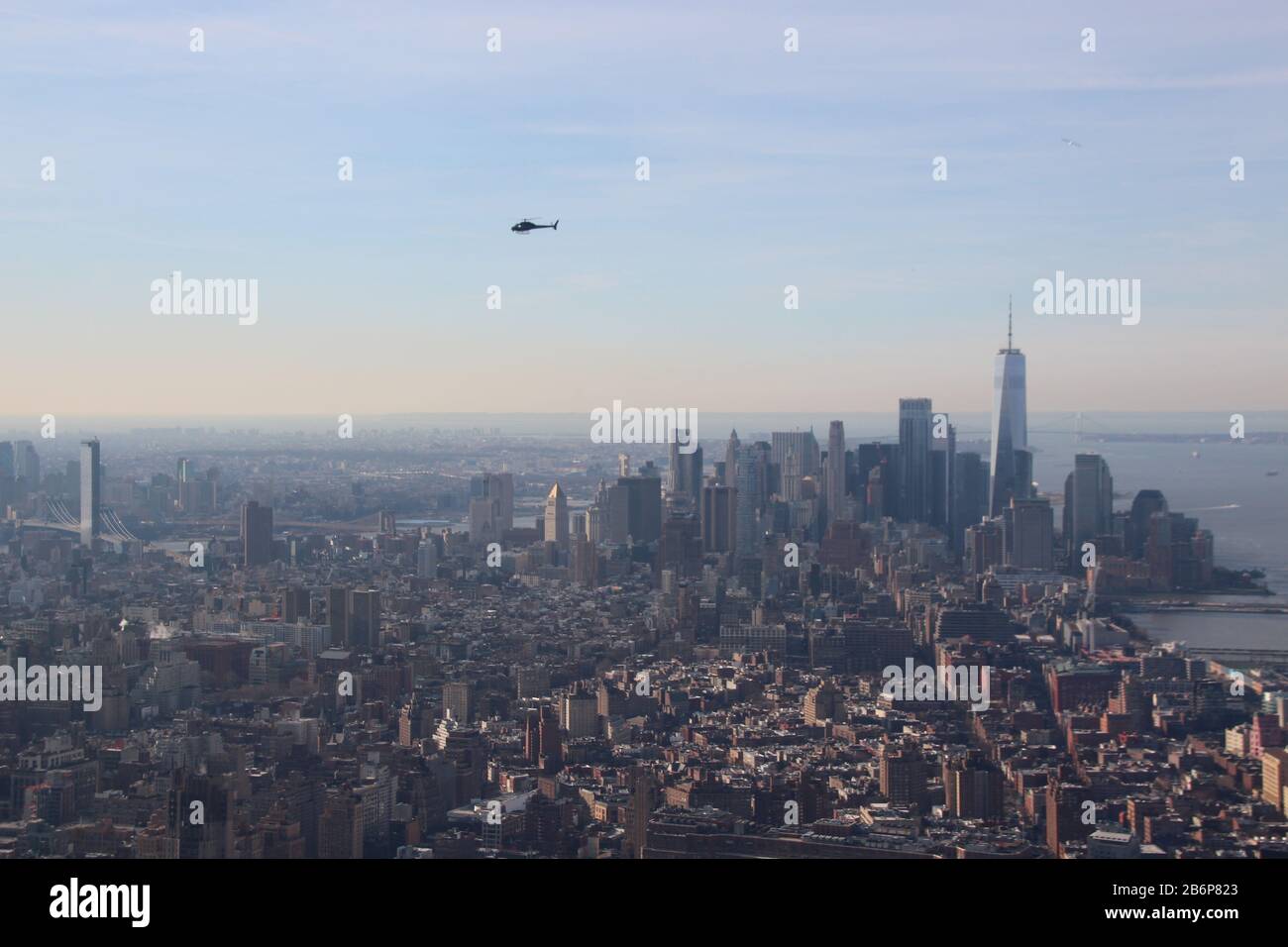 New York, USA. 11th Mar, 2020. New York panorama from the new ...