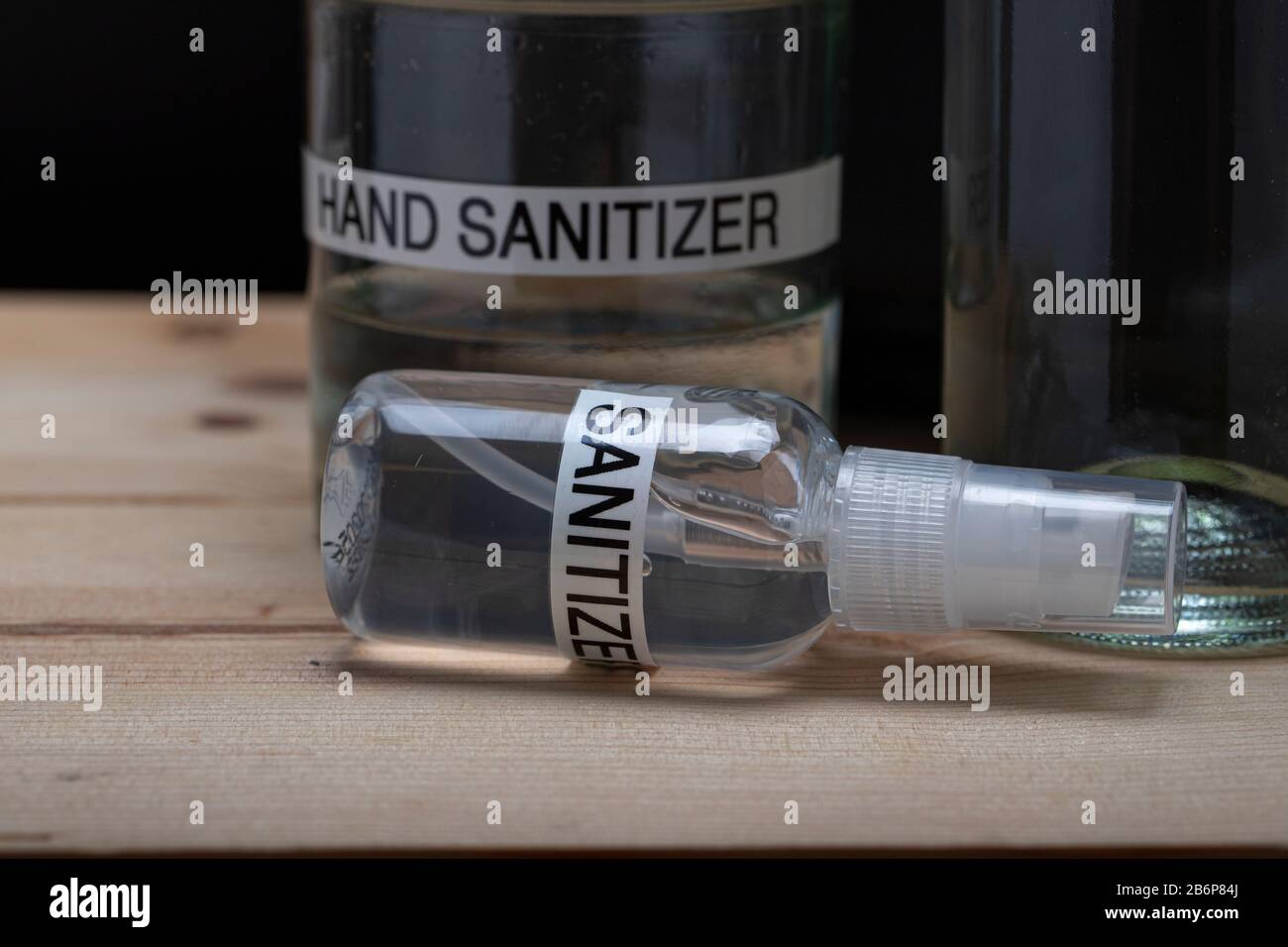 Sanitizer medical alcohol spirit based liquid to desinfect hands ...