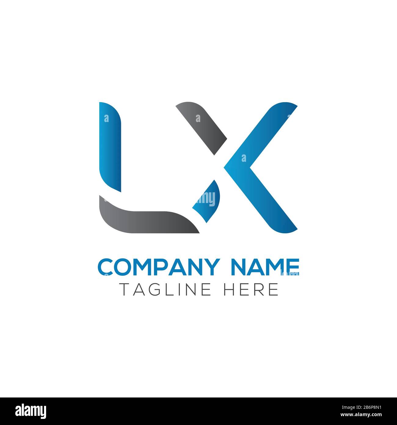 Initial LX letter Business Logo Design vector Template. Abstract Letter LX logo Design Stock ...