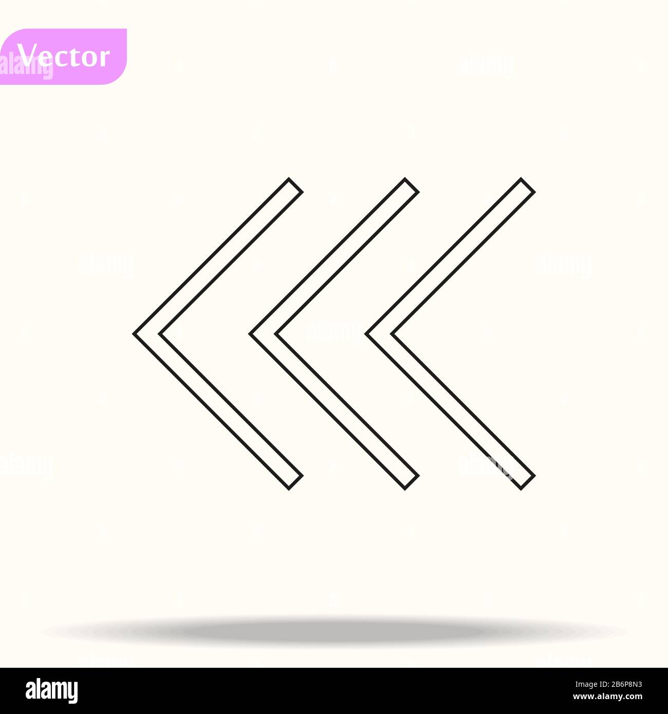 Left line icon app Stock Vector Images - Alamy