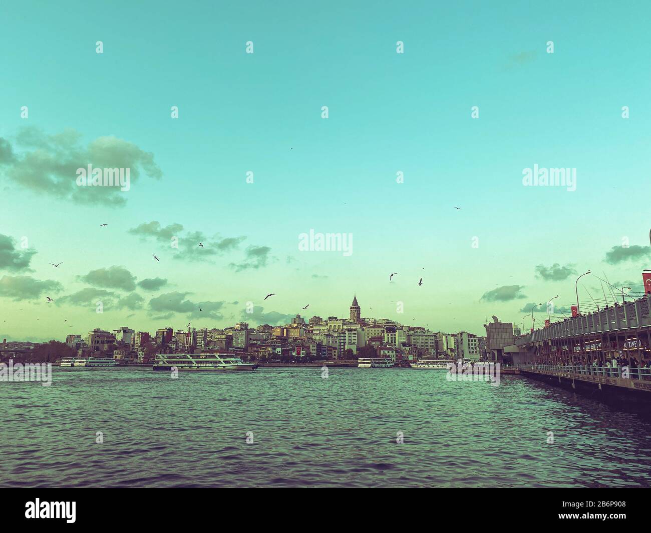 Galata tower views hi-res stock photography and images - Alamy