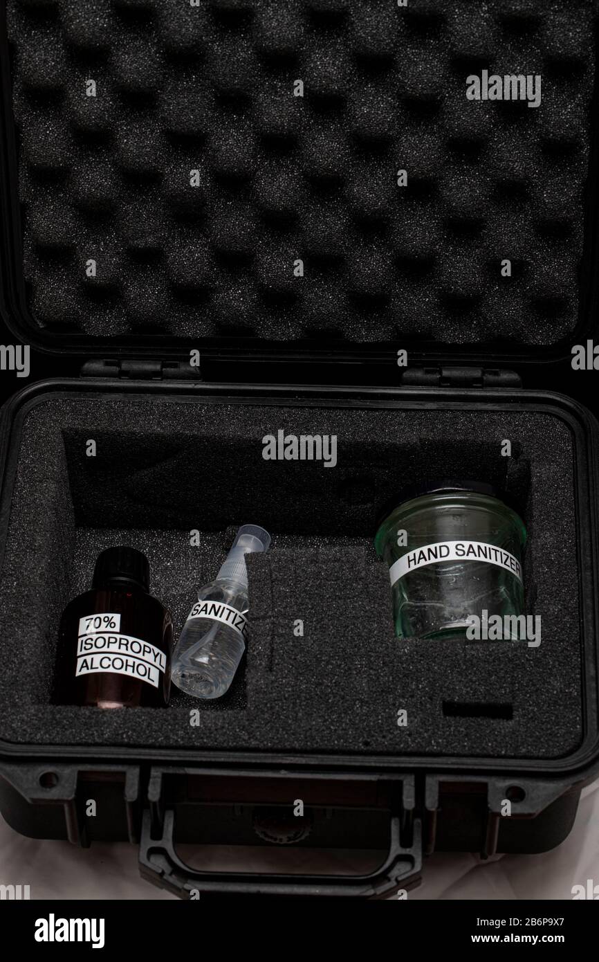 Sanitizer medical alcohol spirit based liquid to desinfect hands ...