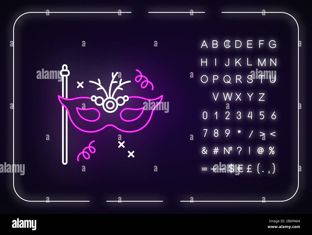 Carnival party neon sign Stock Vector Images - Alamy