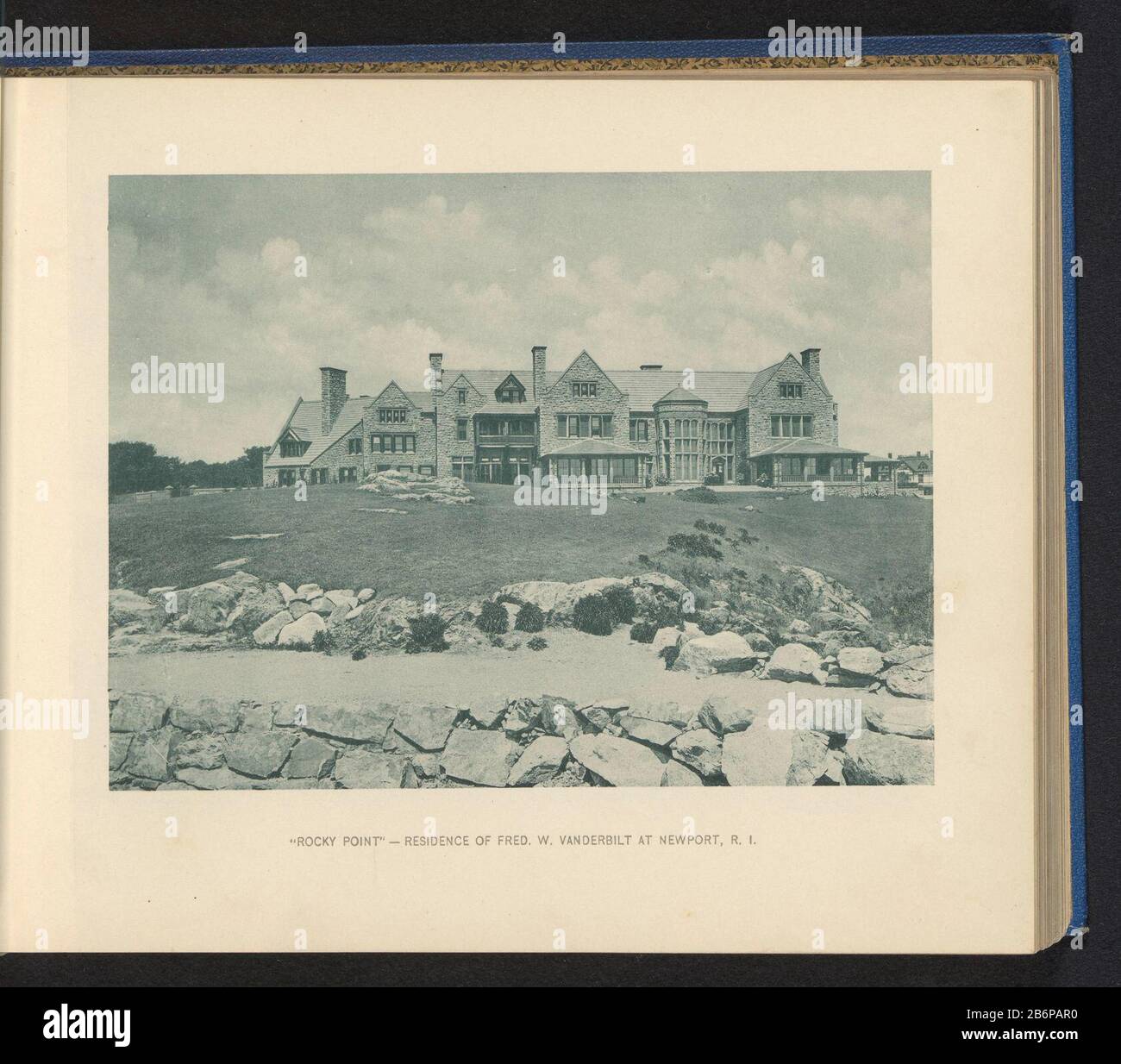 View of Rough Point, the home of Frederick William Vanderbilt in ...