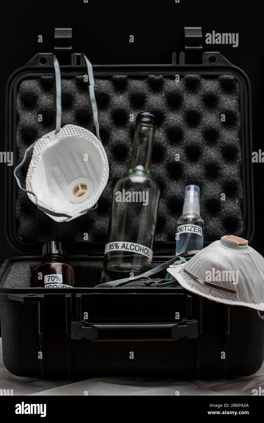 Sanitizer medical alcohol spirit based liquid to desinfect hands ...