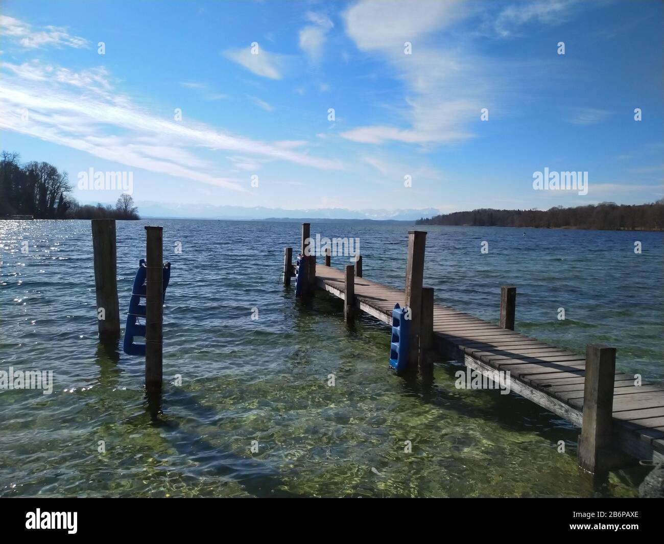 sunny day at lake starnberg Stock Photo - Alamy