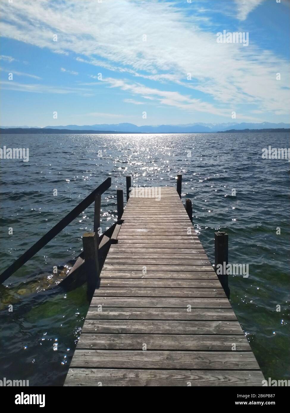 sunny day at lake starnberg Stock Photo - Alamy
