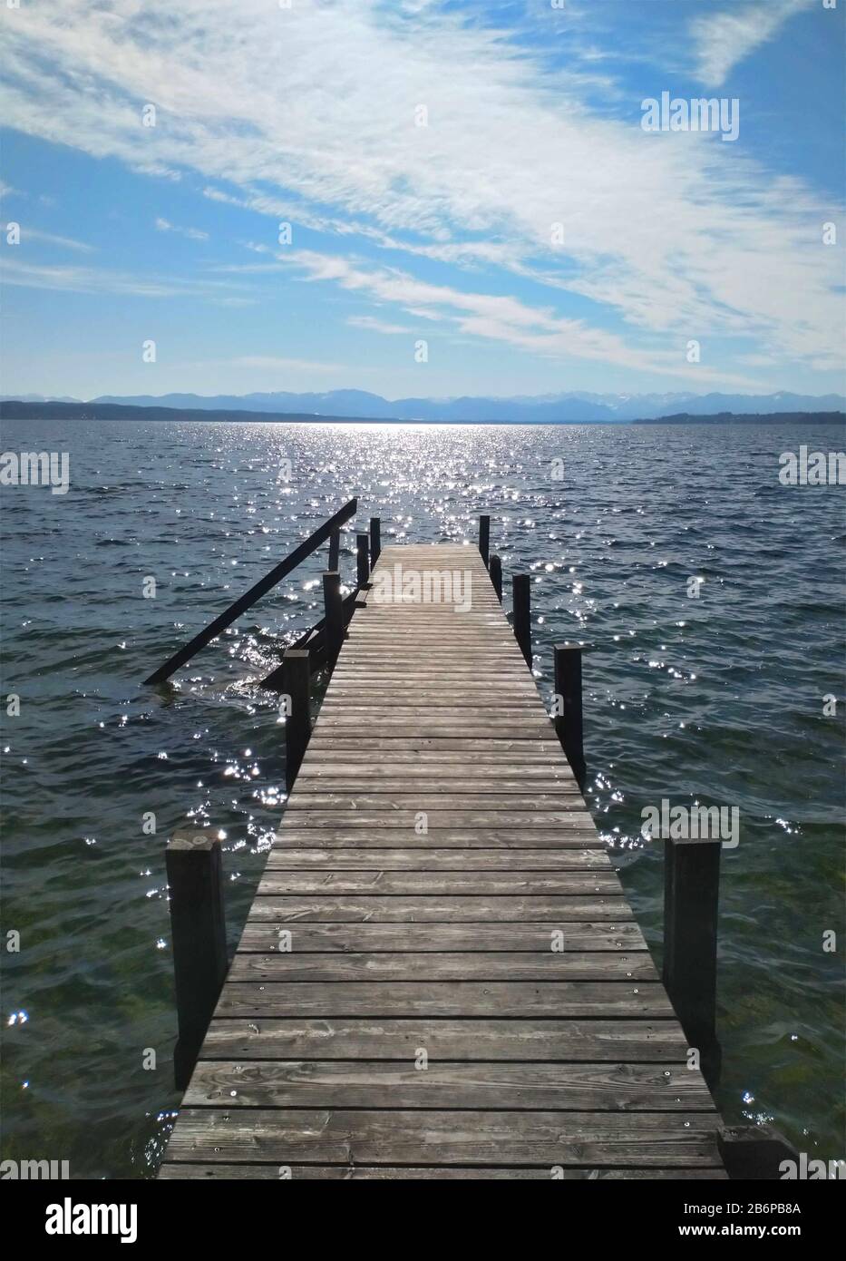 sunny day at lake starnberg Stock Photo - Alamy