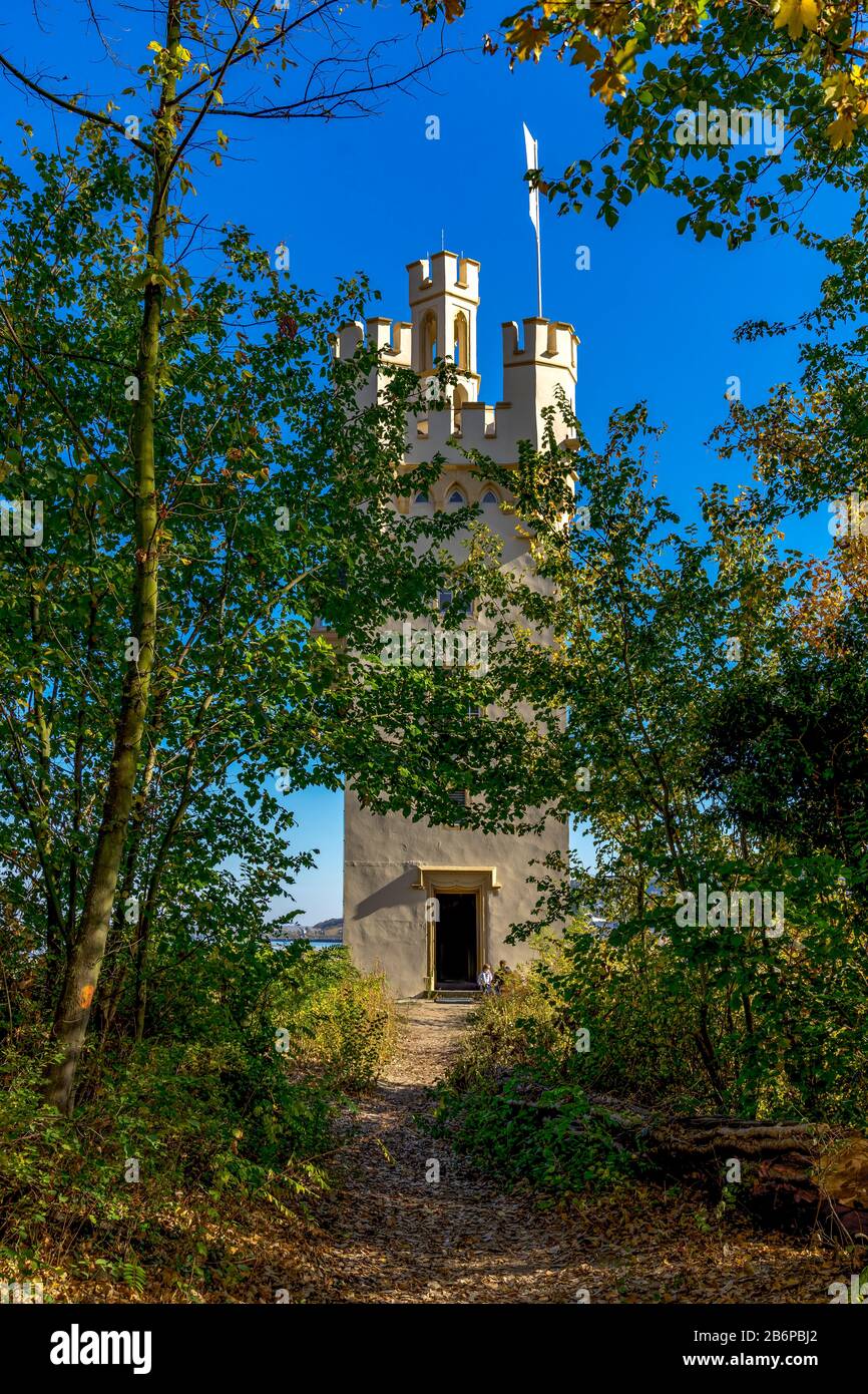 Mauseturm mouse tower and ehrenfels castle hi-res stock photography and ...