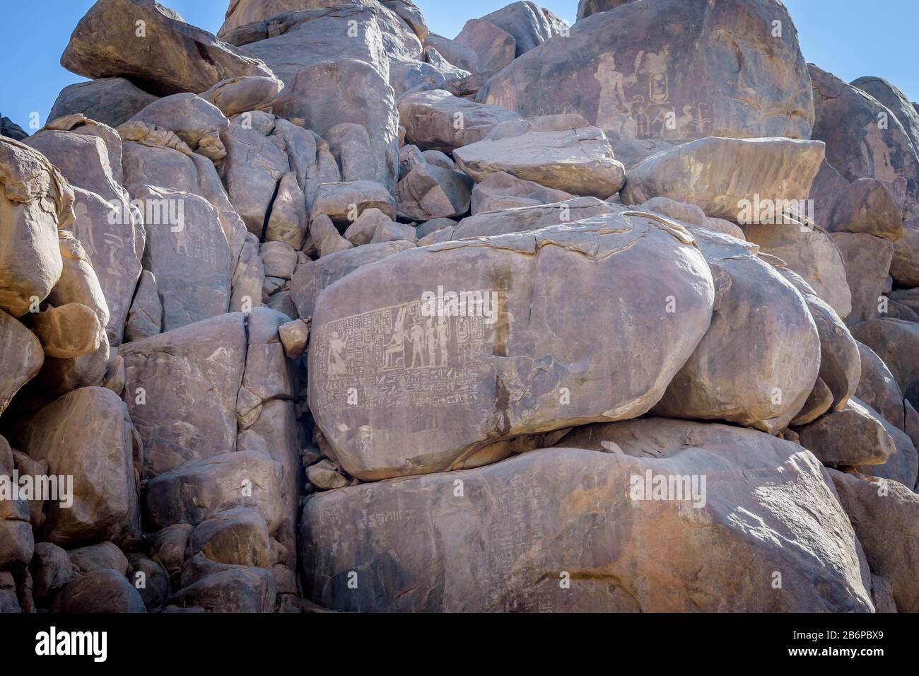The Famine Stela is an inscription written in Egyptian hieroglyphs ...