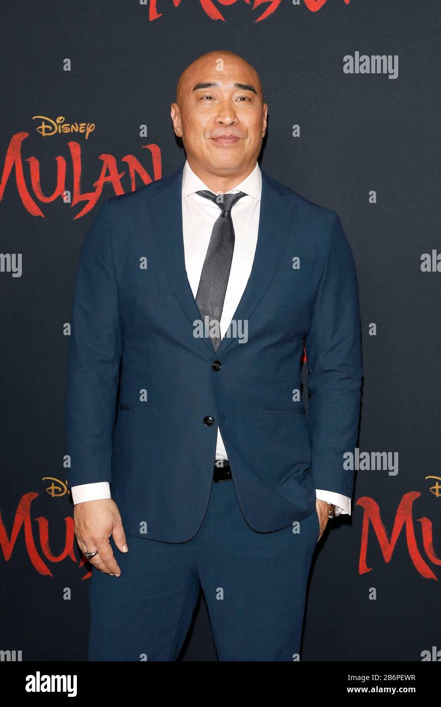 Los Angeles, USA. 9th Mar, 2020. Ron Yuan at arrivals for MULAN ...