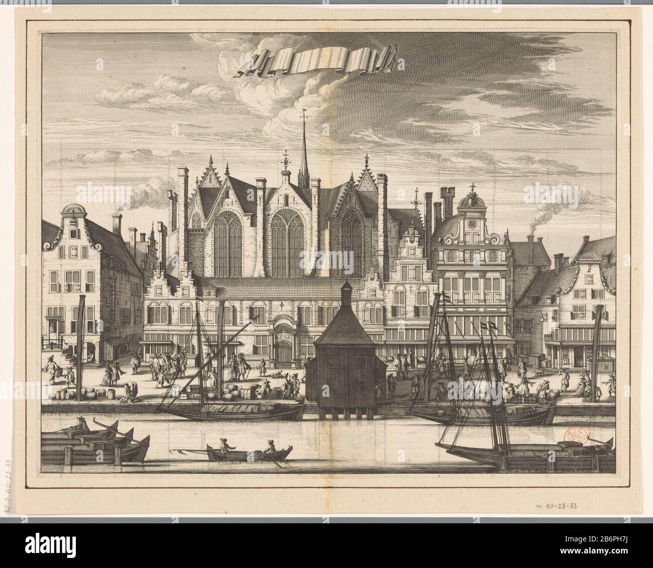 Gezicht op de Heilige Stede (Nieuwezijds Kapel) te Amsterdam View of ...