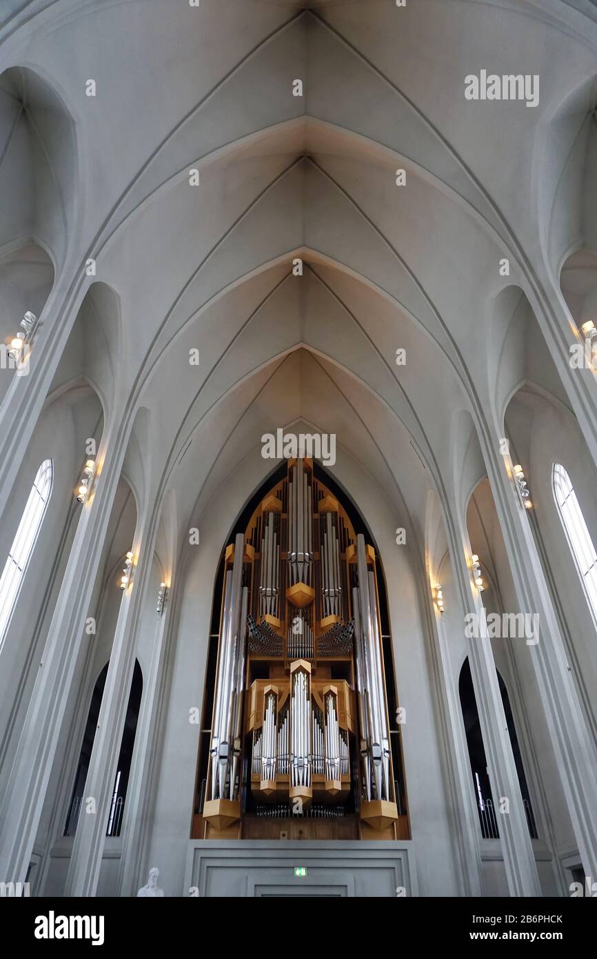 Hallgrímskirkja, church of Hallgrímur, Reykjavík, capital and largest ...