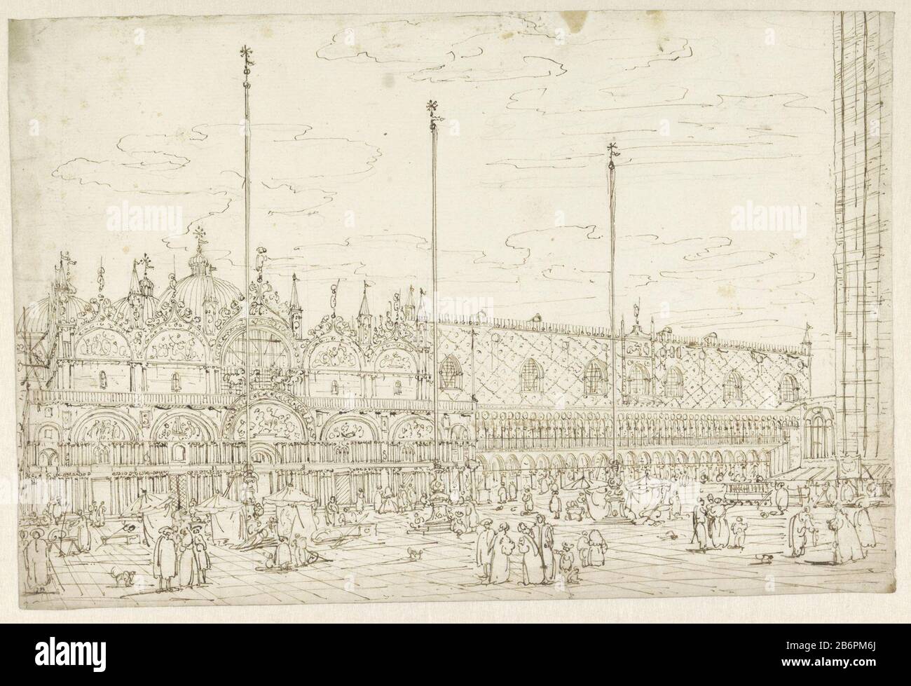 View of the Piazza San Marco to the San Marco seen, Venice Property ...