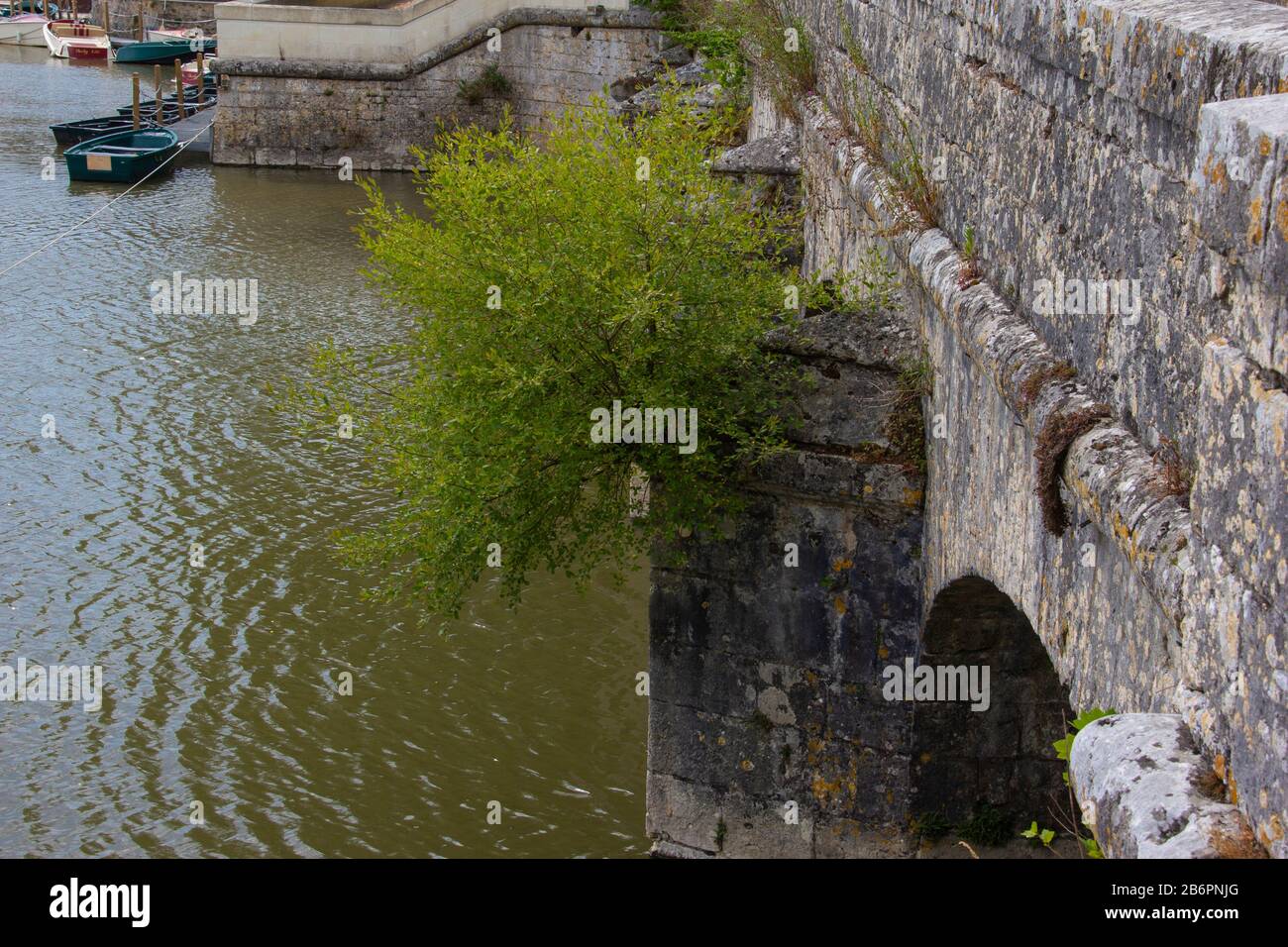 Old stone bridge, Chambord, France Stock Photo - Alamy