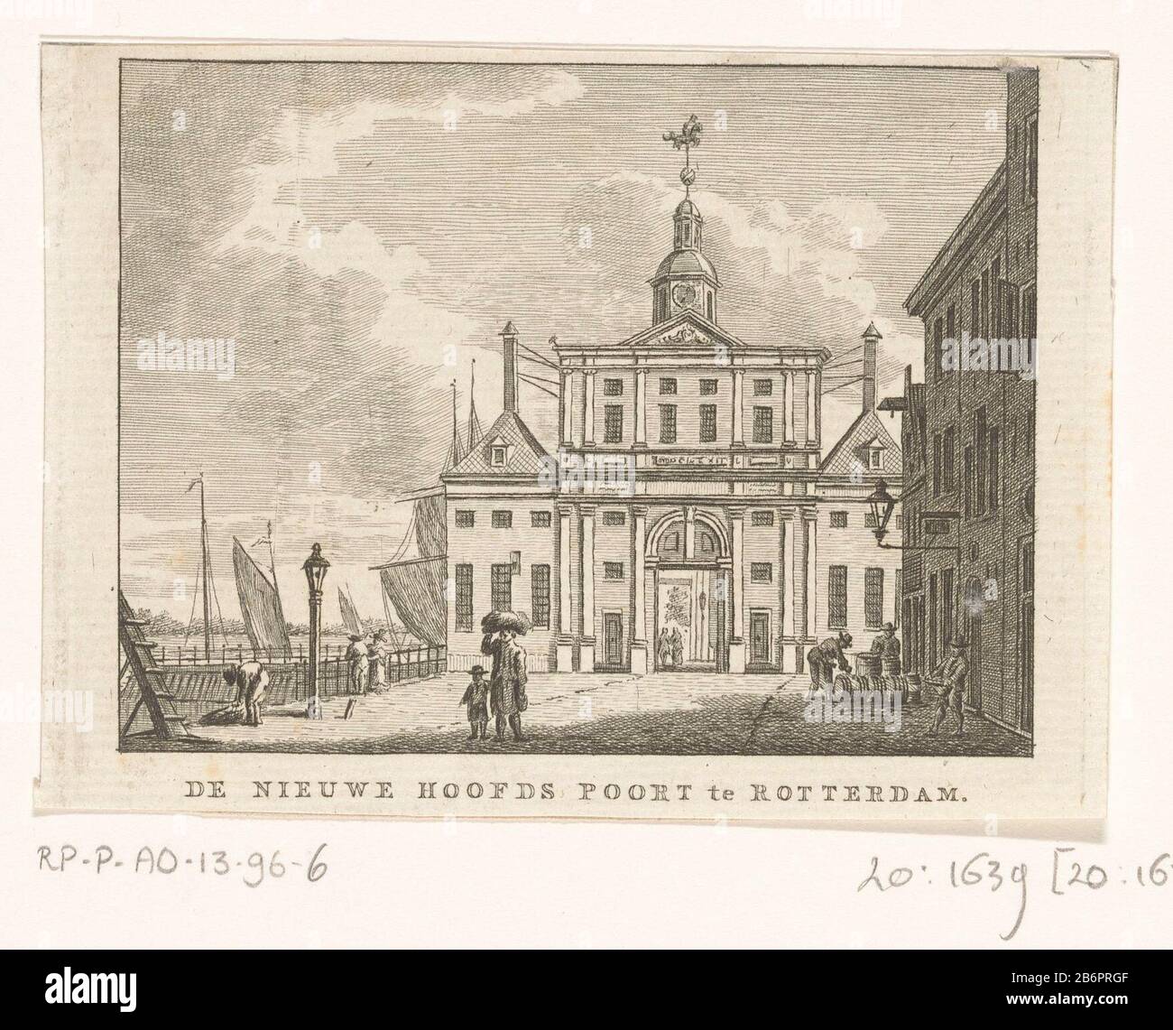 Gezicht op de Witte Poort te Rotterdam De Nieuwe Hoofds Poort te ...