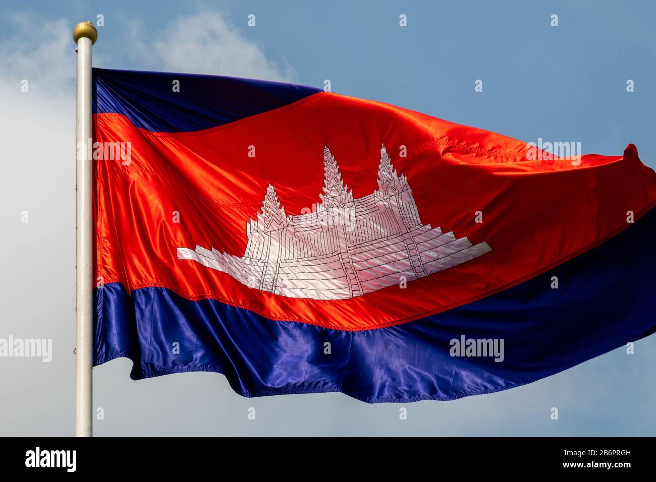 Cambodia national flag angkor wat hi-res stock photography and images ...