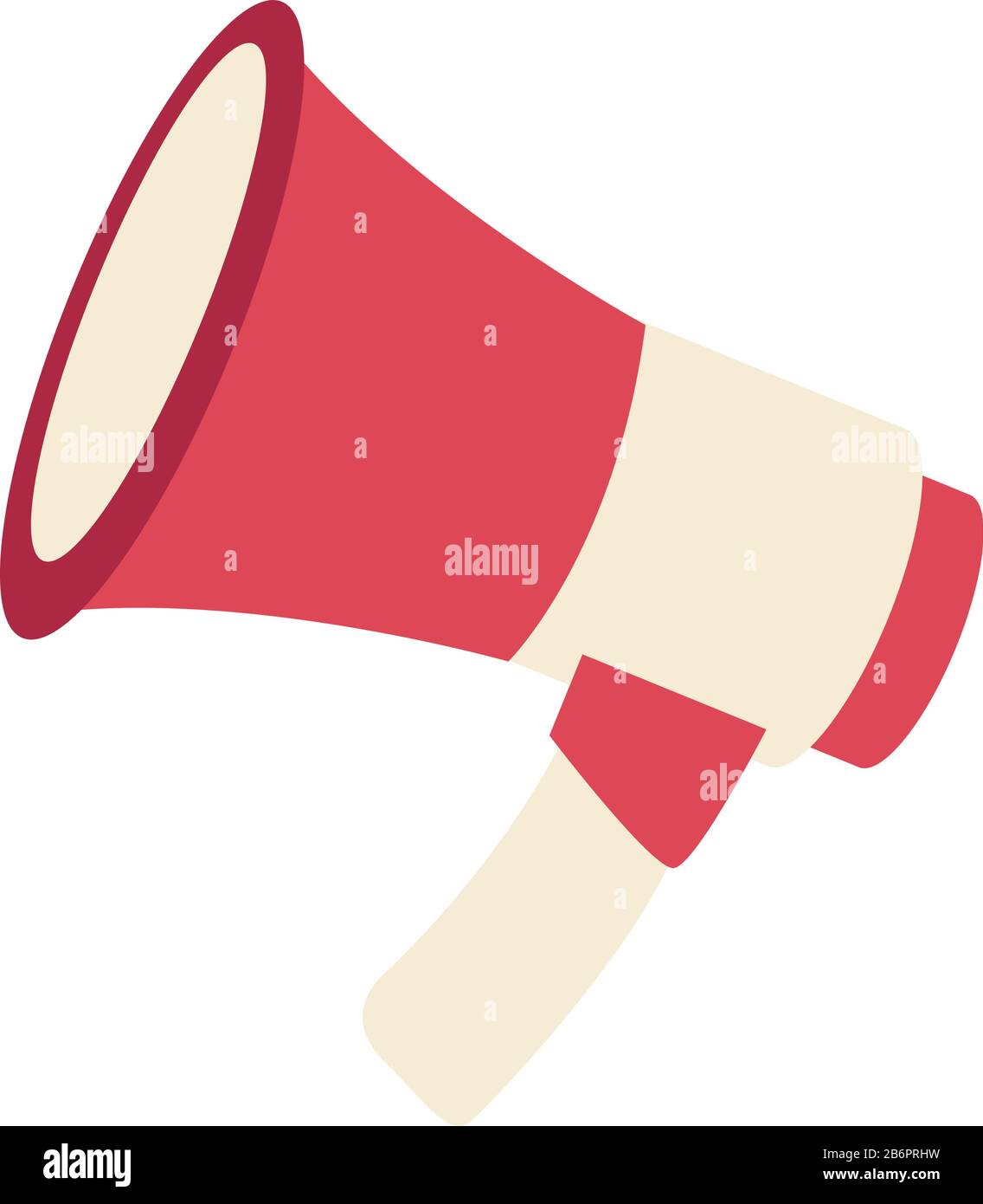 Bullhorn advertising symbol in black and white Stock Vector Image & Art ...