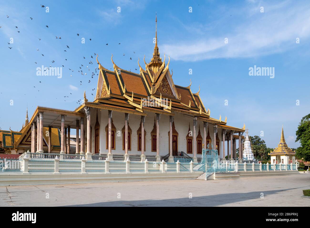 The Silver Pagoda at the Royal Palace in Phnom Penh, Cambodia Stock ...