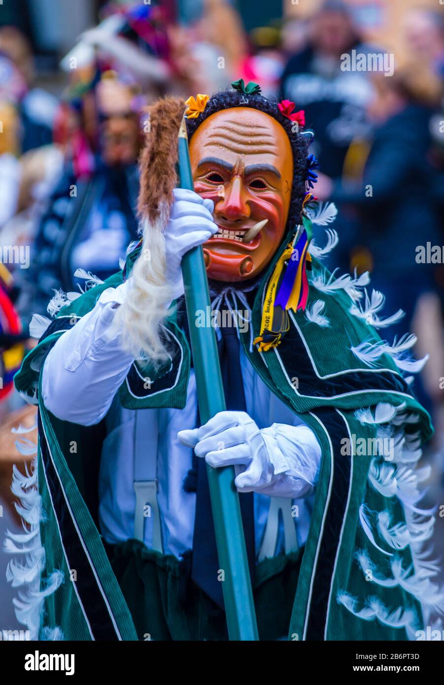 Participant in the Rottweil Carnival in Rottweil , Germany Stock Photo ...