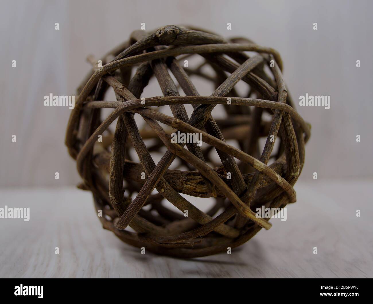 Ornament from tree branches Stock Photo - Alamy
