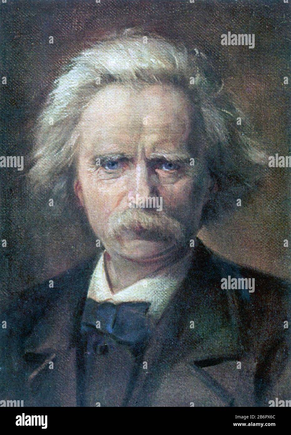 EDVARD GRIEG (1843-1907) Norwegian composer about 1899 Stock Photo - Alamy