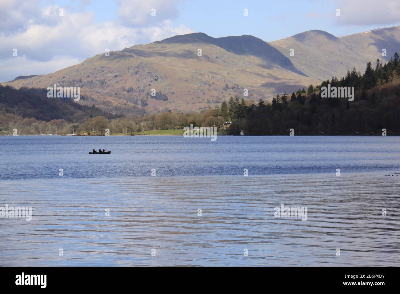 Windermere is a large lake in Cumbria’s Lake District National Park ...