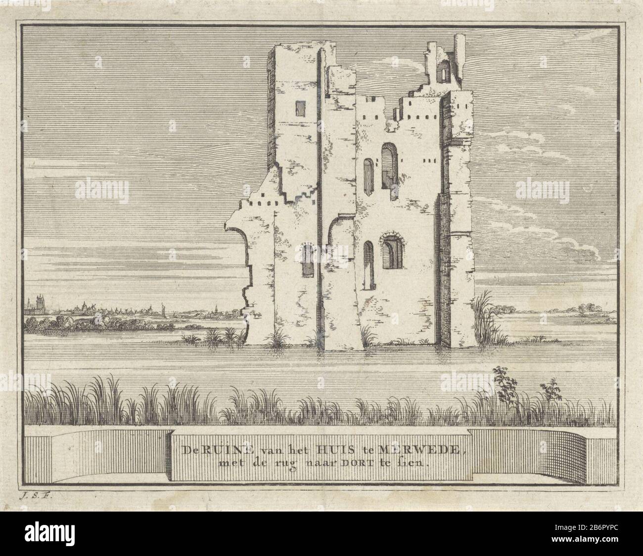 View of the ruins of the House for Merwede in DordrechtDe Ruin House ...