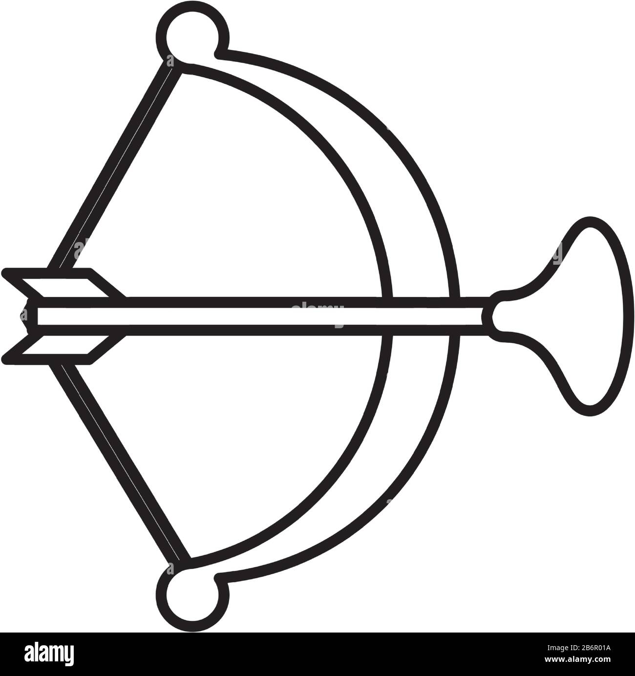 Archery arrow icon cartoon Black and White Stock Photos & Images - Alamy