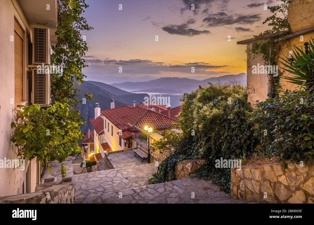 Stairs in delphi greece hi-res stock photography and images - Alamy