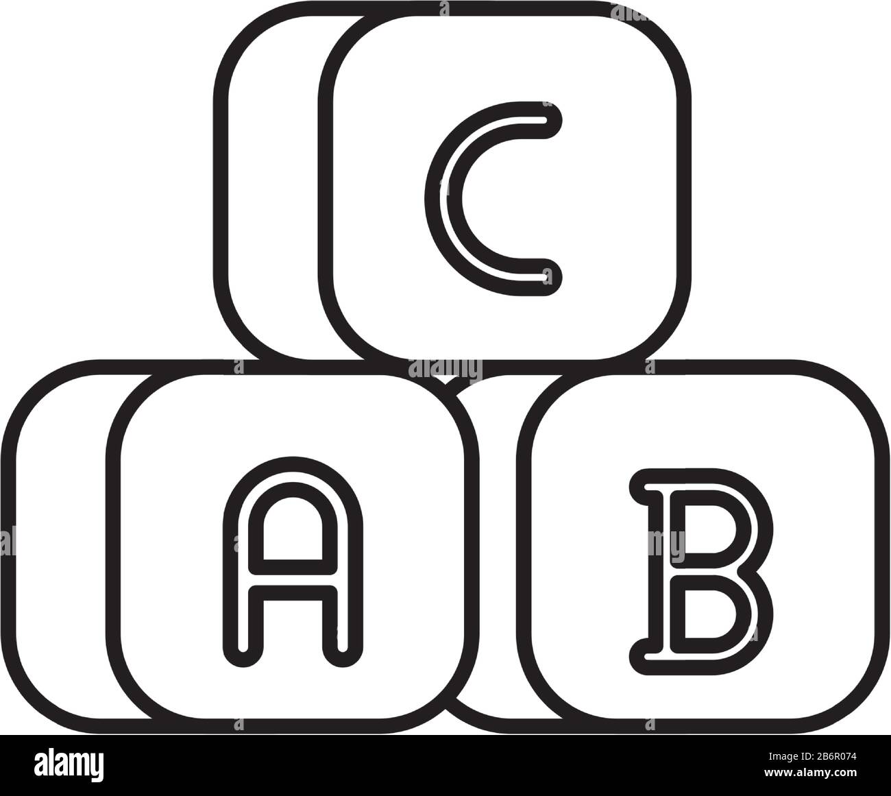 Tower of blocks toy Stock Vector Images - Alamy