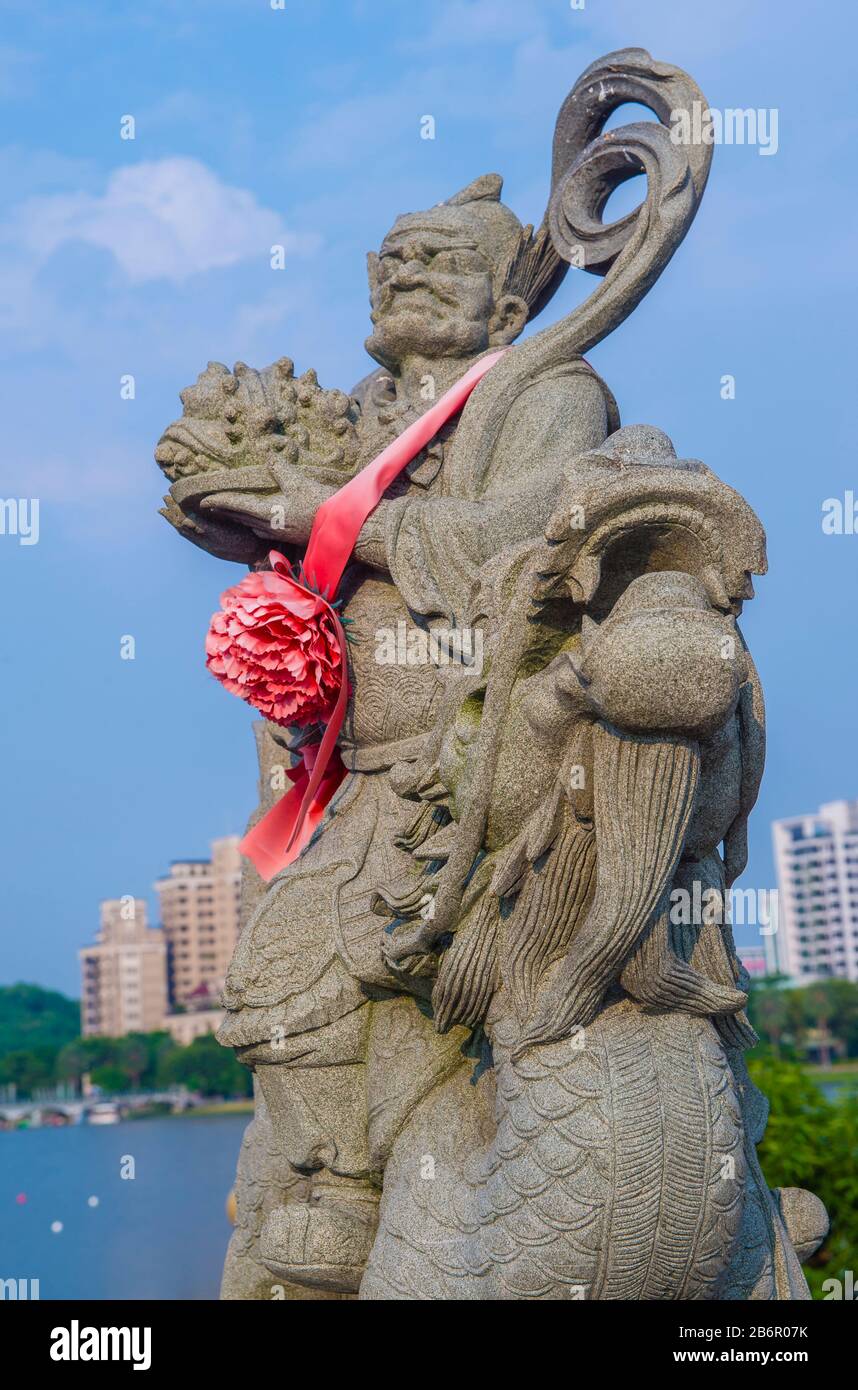 Statue at the Beiji Xuantian Shangdi temple in Kaohsiung Taiwan Stock ...