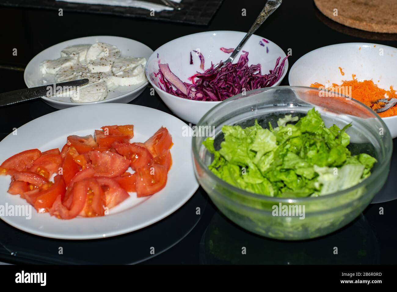 Vegetables for kebab preparation Stock Photo - Alamy