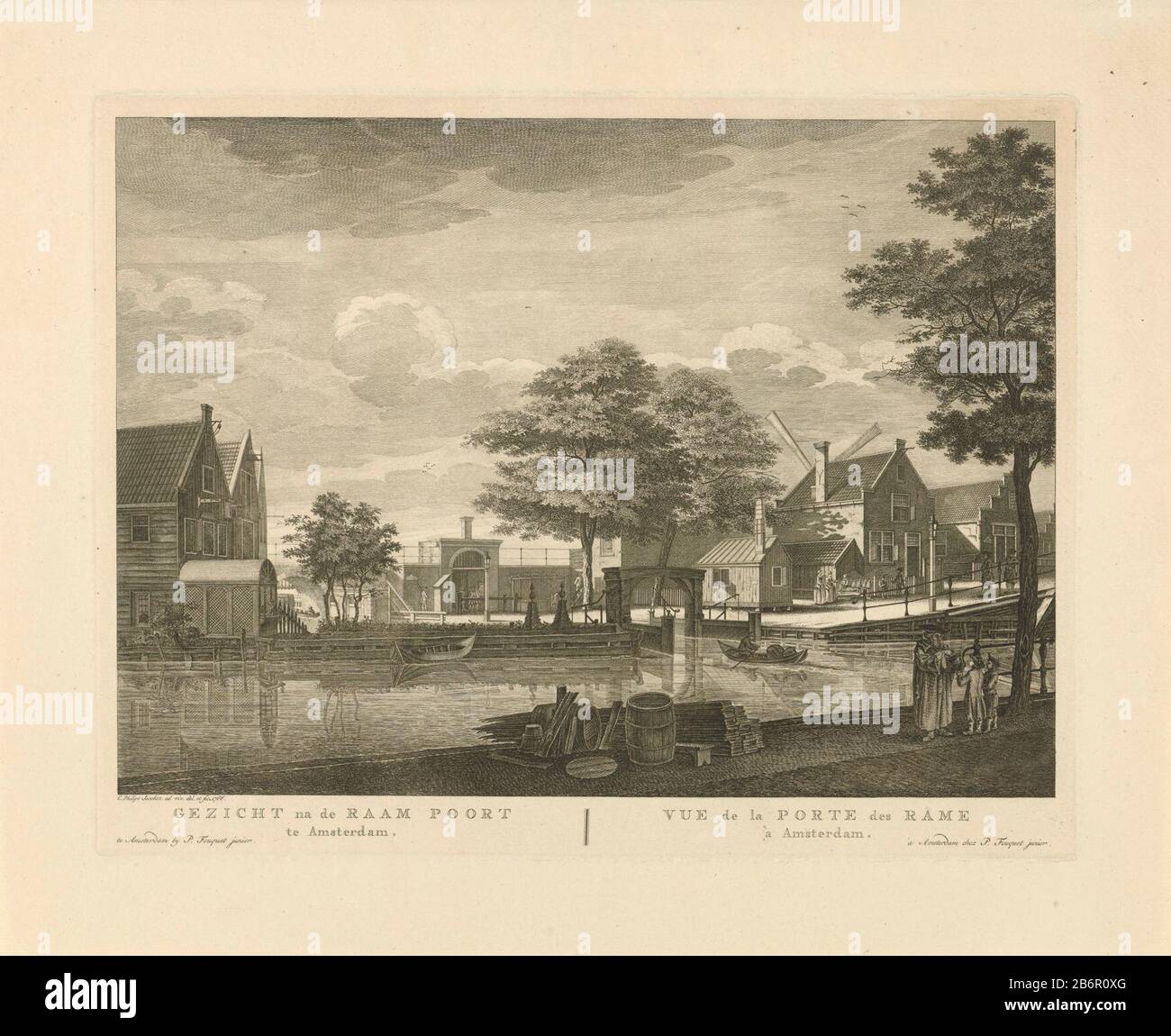 Gezicht op de vernieuwde Raampoort in Amsterdam De Vernieuwde Raam ...