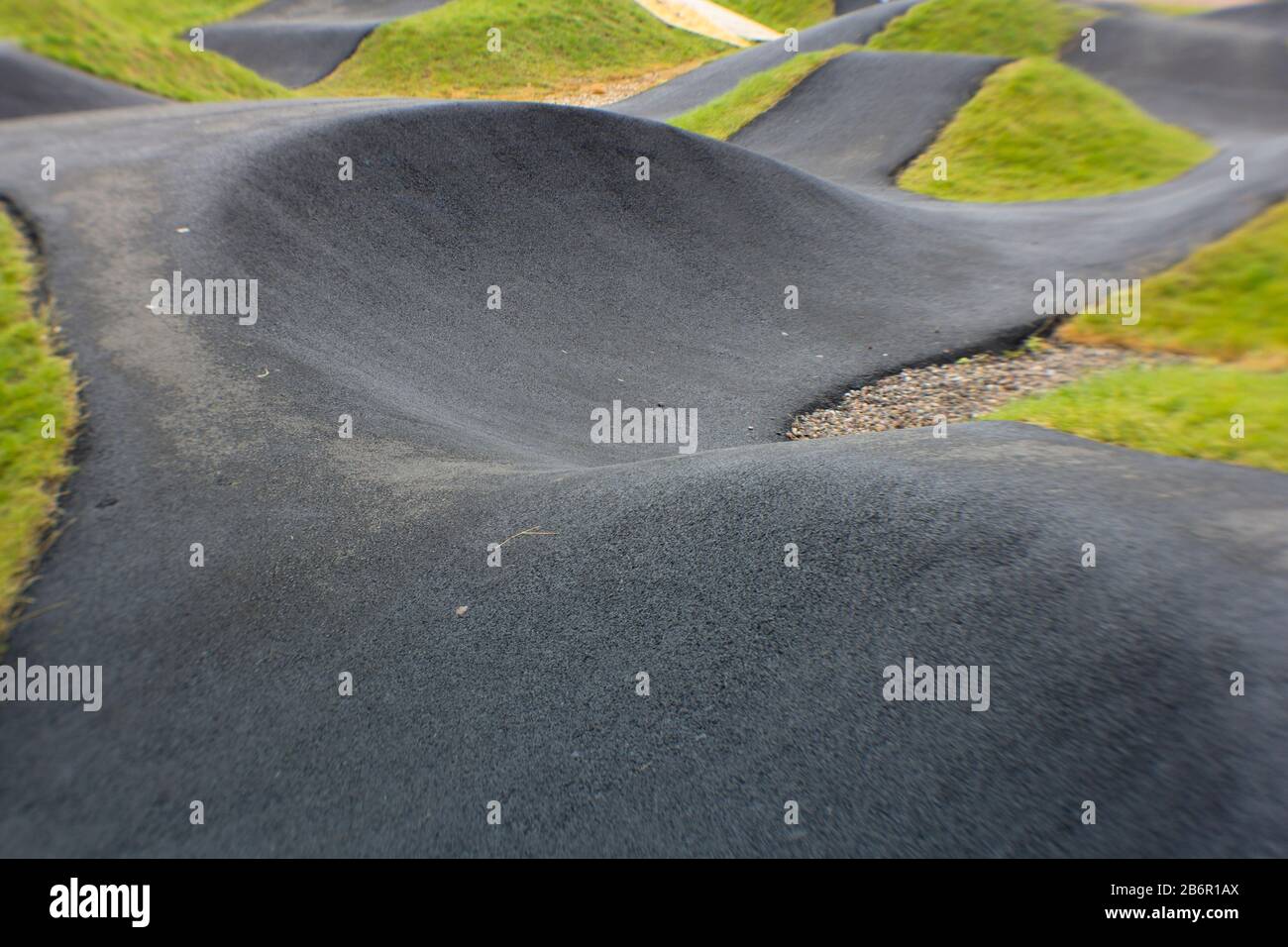 Close up of a BMX race track Stock Photo - Alamy