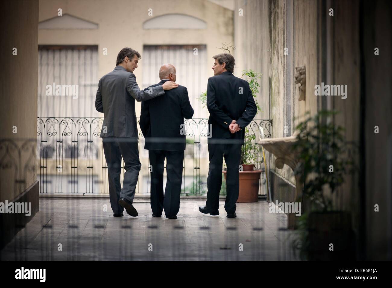 Three guys walking together in hi-res stock photography and images - Alamy