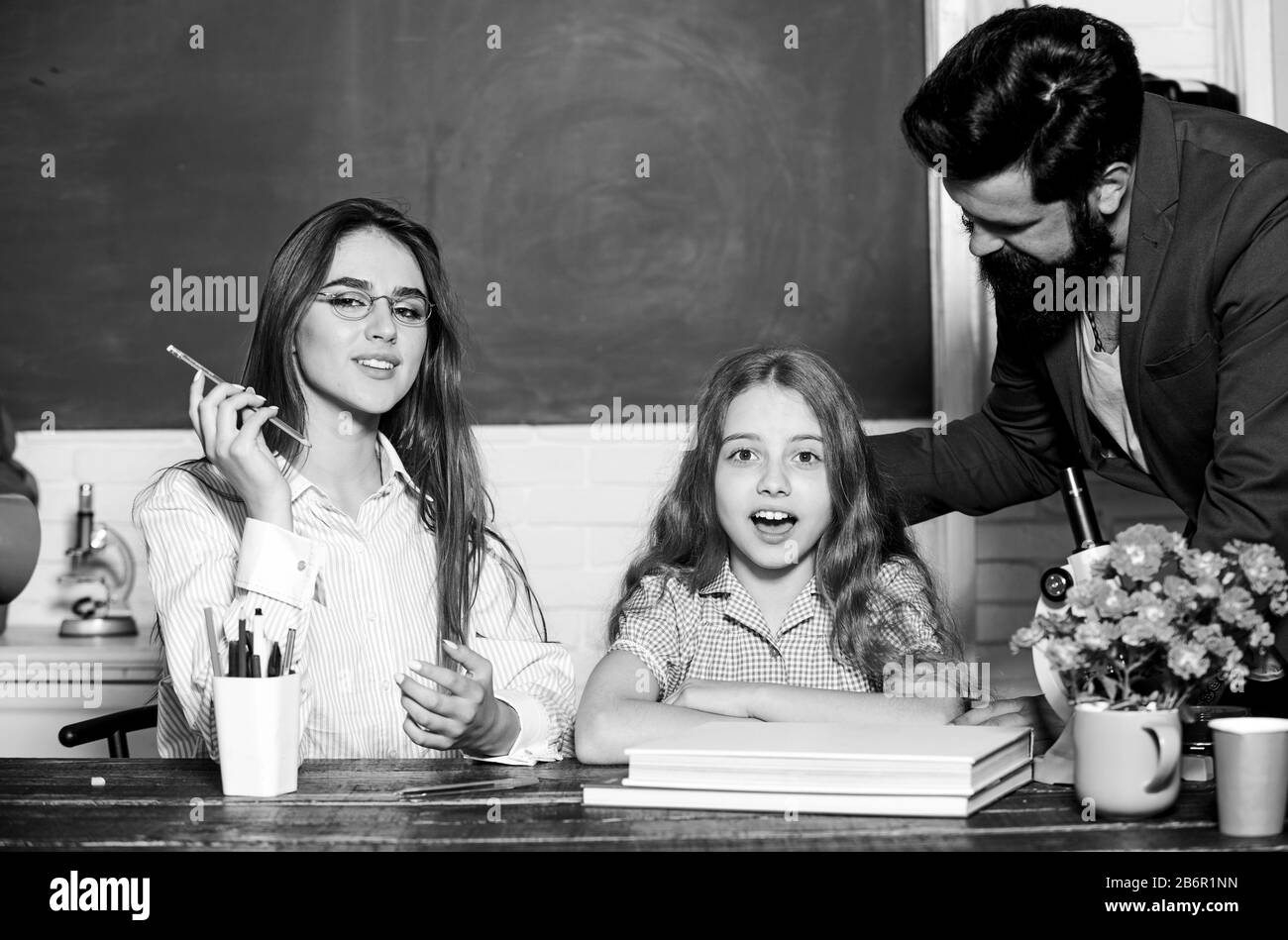 Be smart and work hard. Smart child back to school. Smart girl in class ...