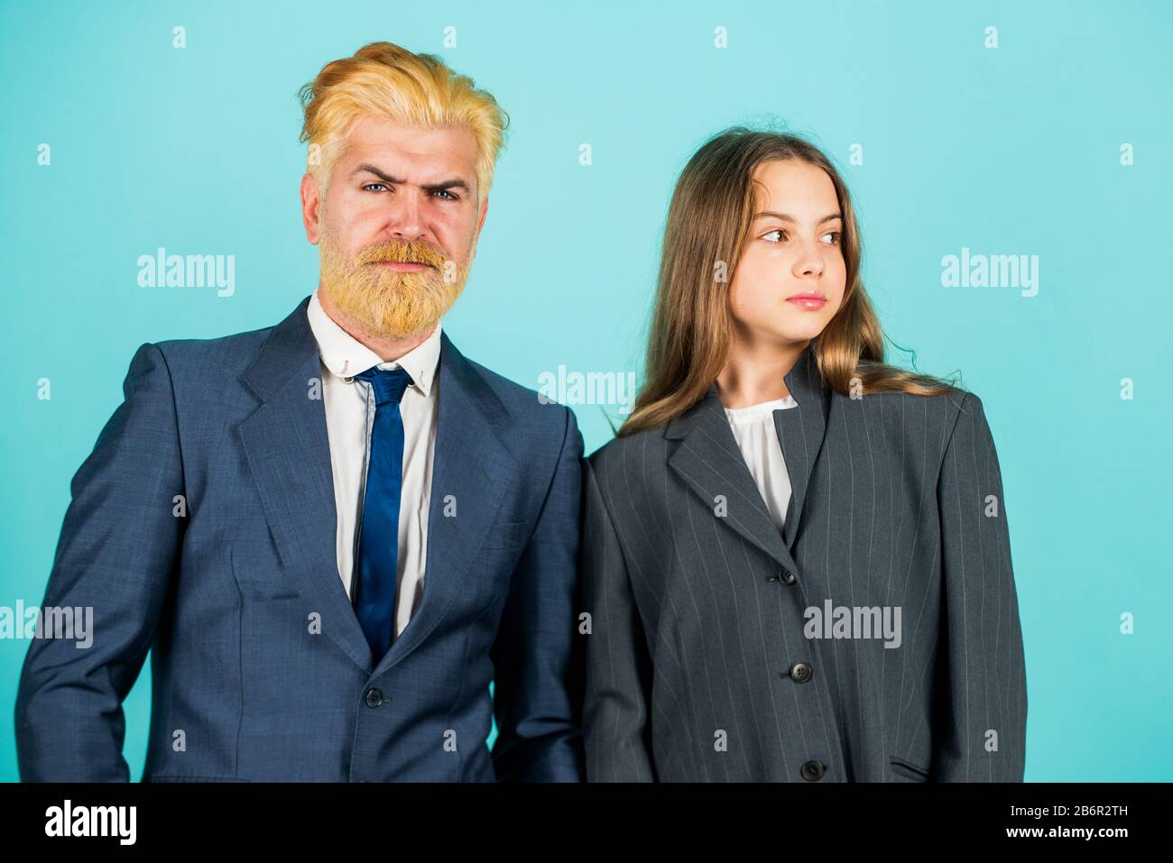 Management team. Father and daughter soulmates. Family business ...