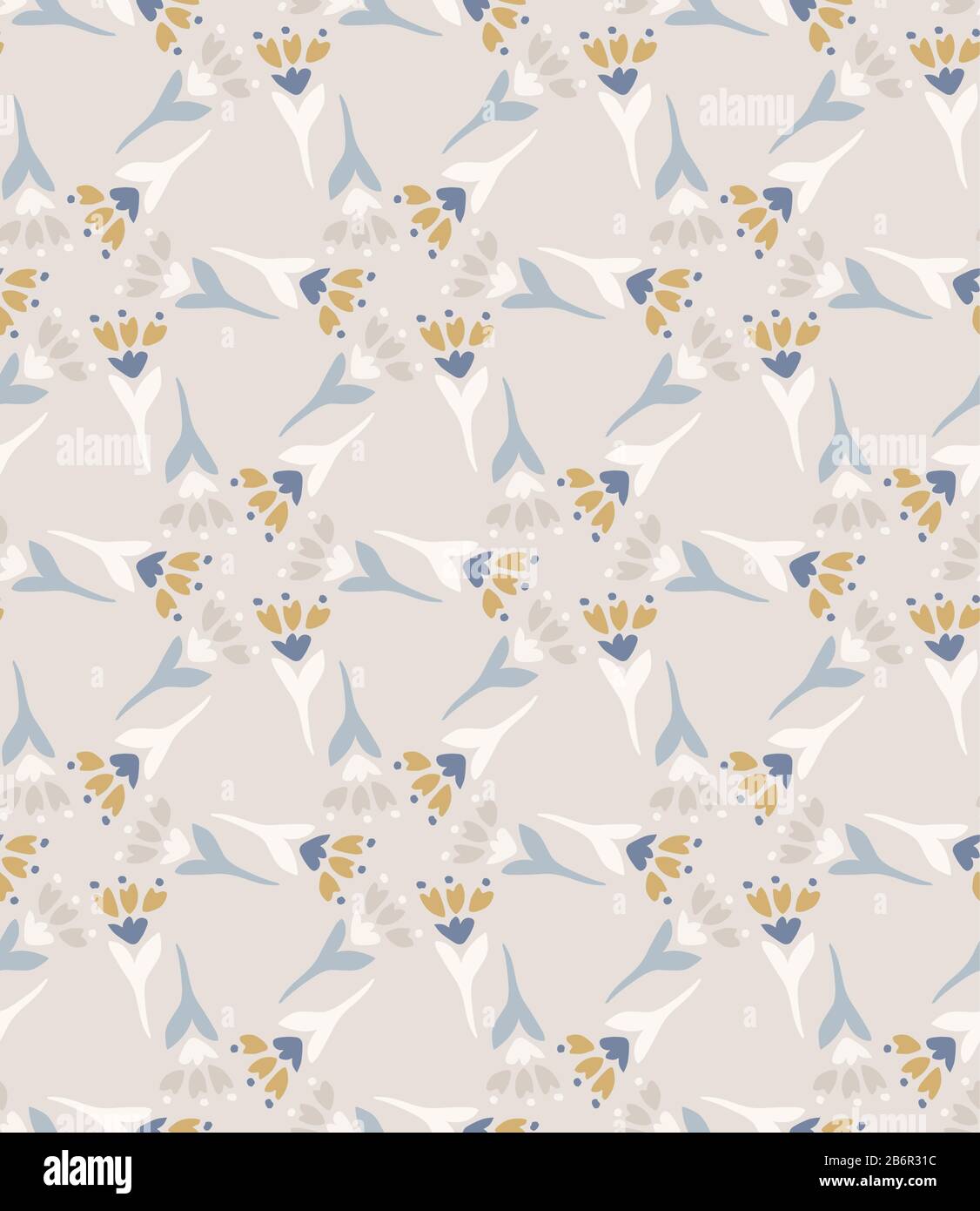 French style floral wallpaper in Stock Vector Images - Alamy