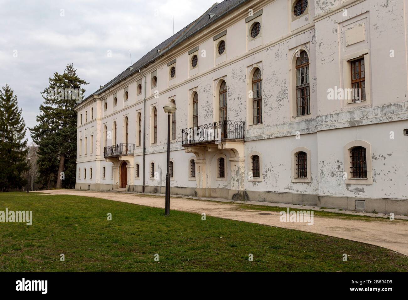 The baroque Batthyany castle in the town of Bicske, Hungary Stock Photo ...