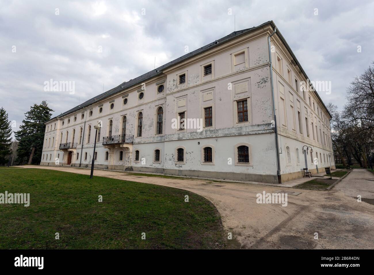 The baroque Batthyany castle in the town of Bicske, Hungary Stock Photo ...