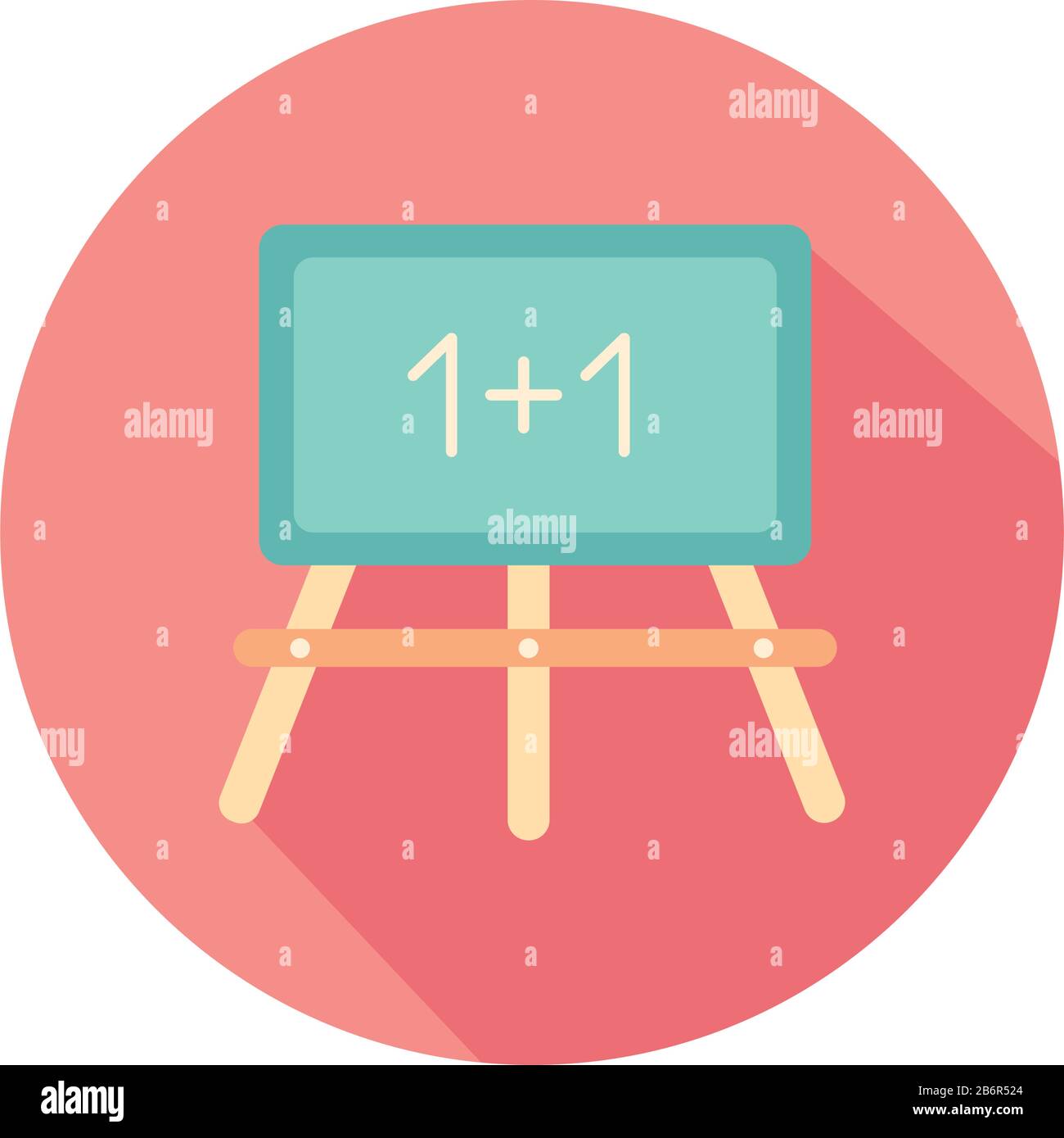 chalkboard with numbers block style Stock Vector Image & Art - Alamy
