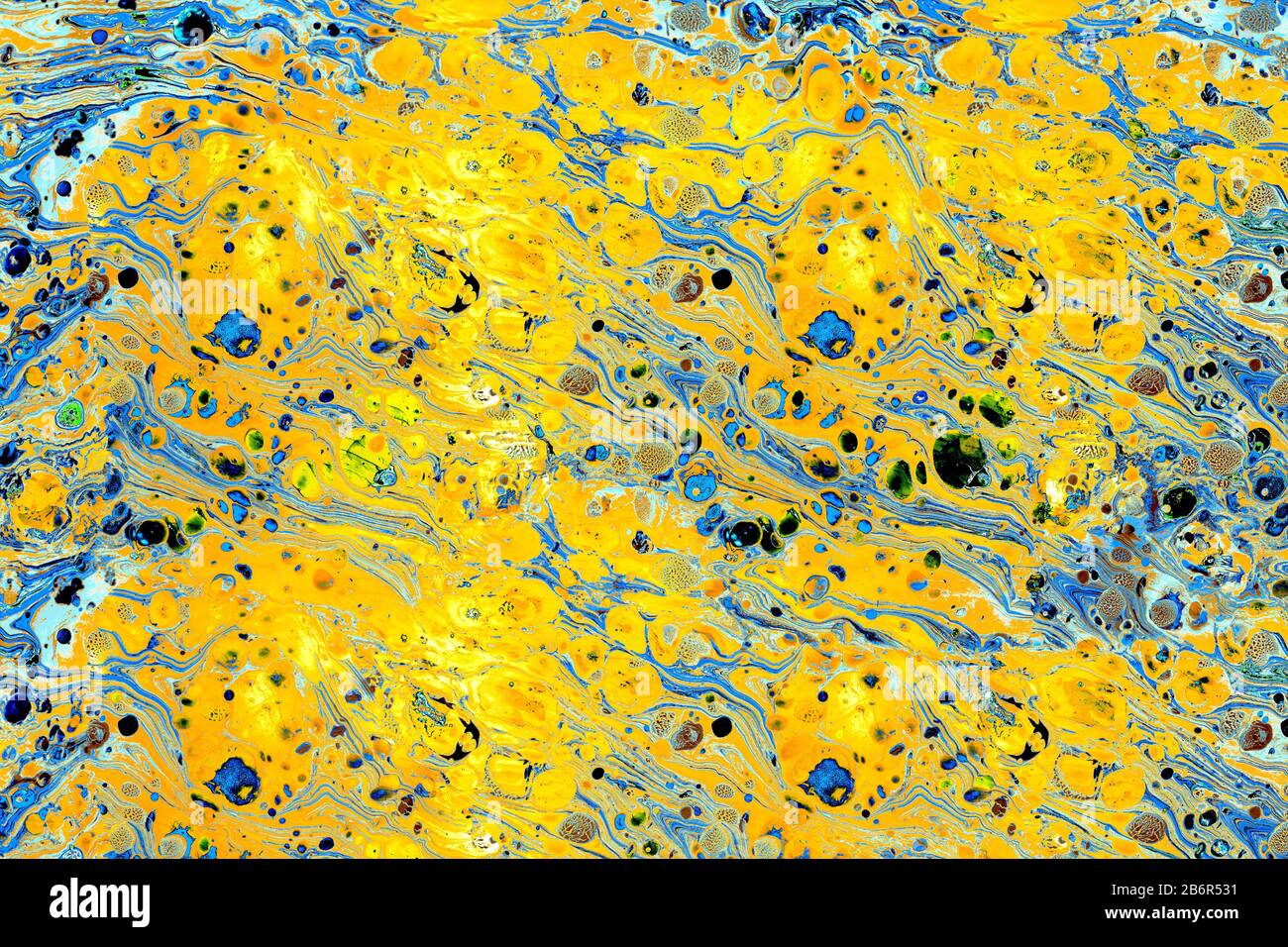 Traditional Ottoman Turkish abstract marbling art patterns as ...