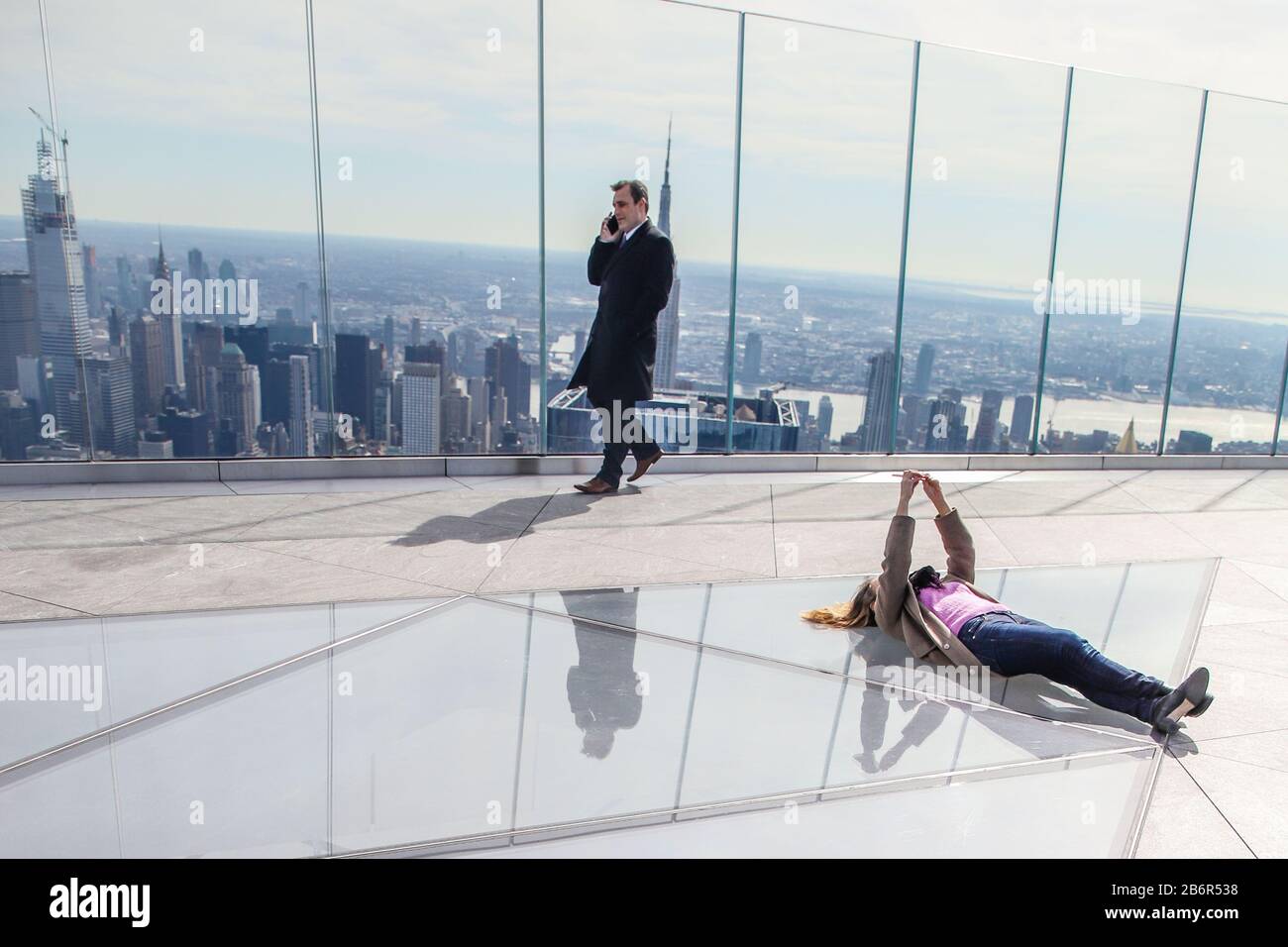 New York, USA. 11th Mar, 2020. Inauguration of The Edge observatory in ...